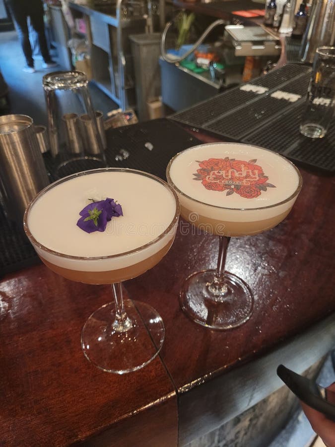 Cocktails on a bar stock image. Image of girls, drinks - 239731809