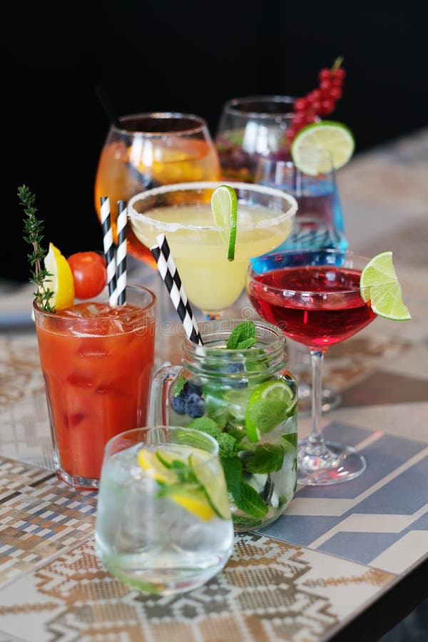 Cocktails stock image. Image of refreshment, straw, cosmo - 89386915