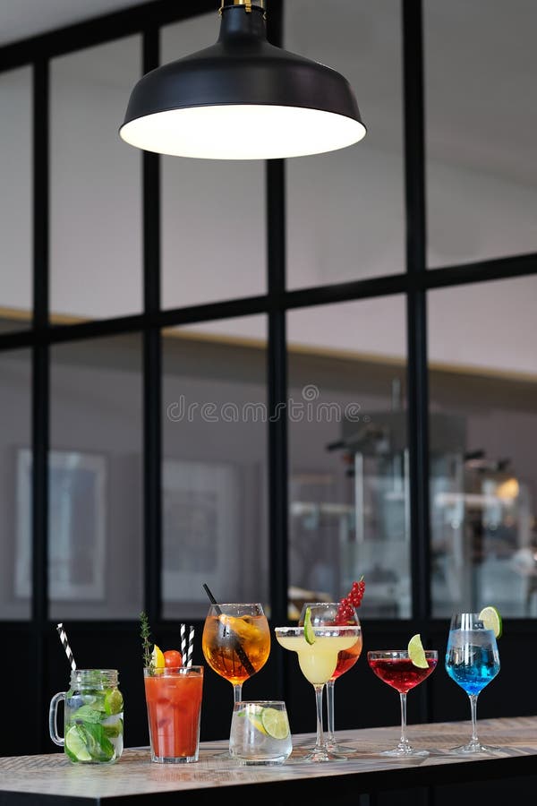 Cocktails stock photo. Image of refreshment, fresh, table - 89495878