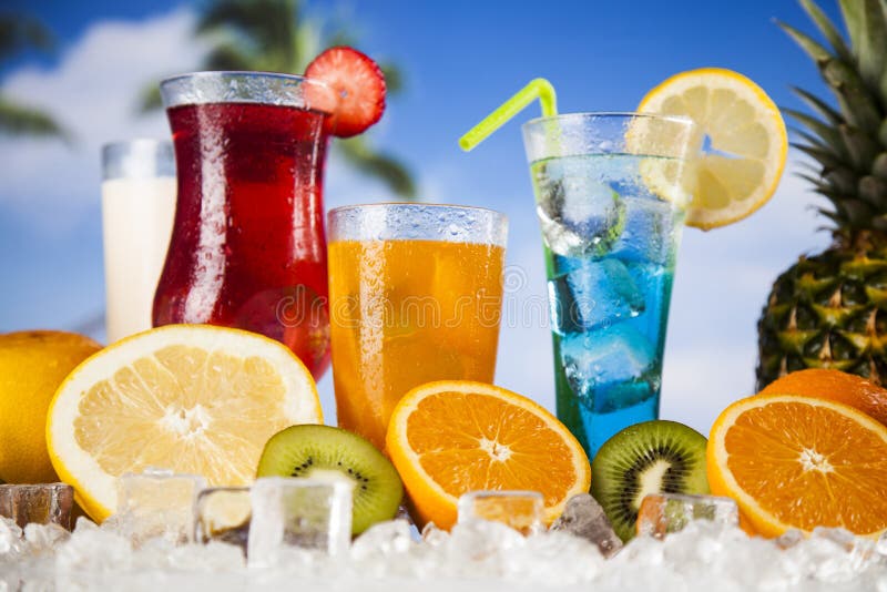 Exotic alcohol drinks stock image. Image of cold, coconut - 115416777