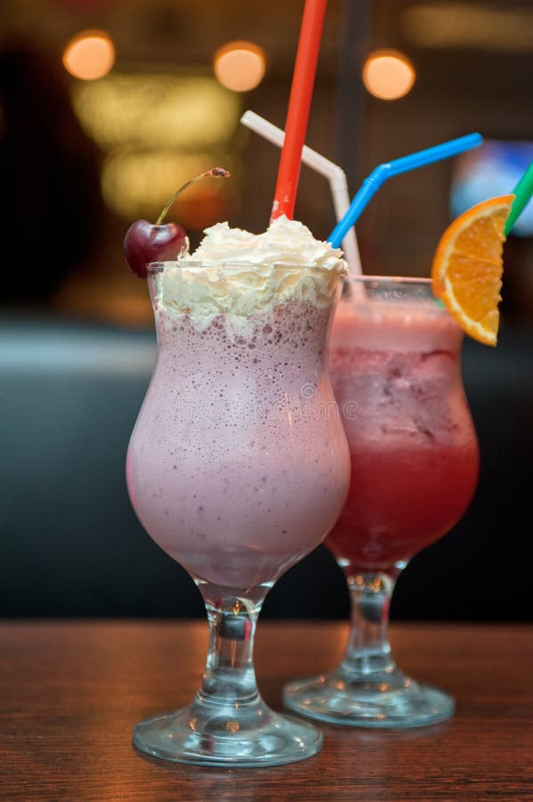 Cocktails milkshake stock image. Image of liquid, frappe - 46584921