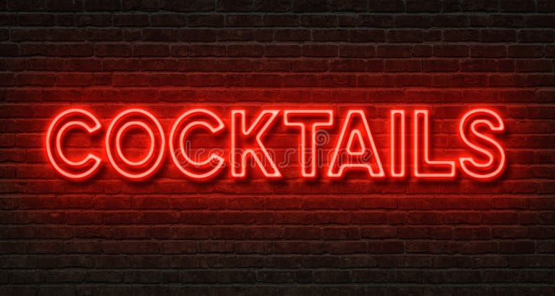 Cocktails stock illustration. Illustration of lettering - 67097735