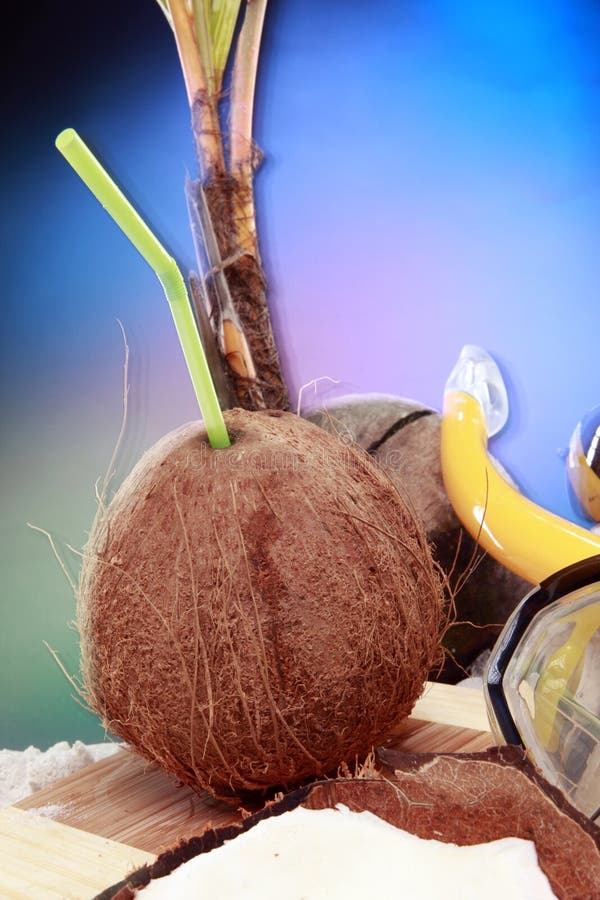 Coconut milk stock photo. Image of healthy, green, coco - 10474550