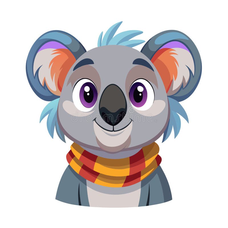 Coco the Cuddly Koala Charming Character Design Stock Vector ...