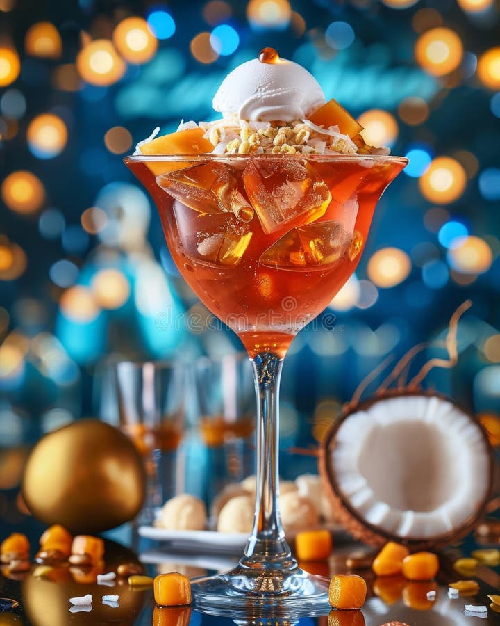 Coco Mango Delight Fresh Mango, Coconut Jelly, Tapioca Pearls, Crispy ...