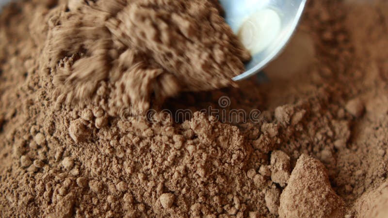 Coco Powder in a Bowl on Table, Stock Video - Video of dried, pile ...