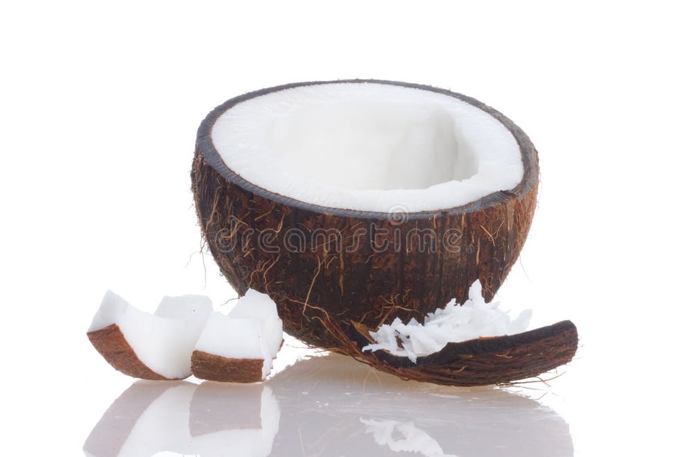Coco rachado imagem de stock. Imagem de branco, ingrediente - 9246747