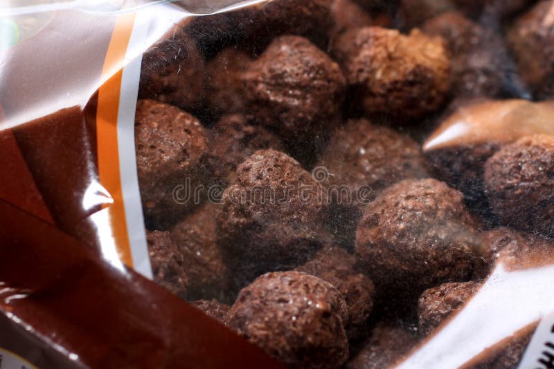 Cocoa Balls Packed in a Pack Stock Photo - Image of favorite, healthy ...