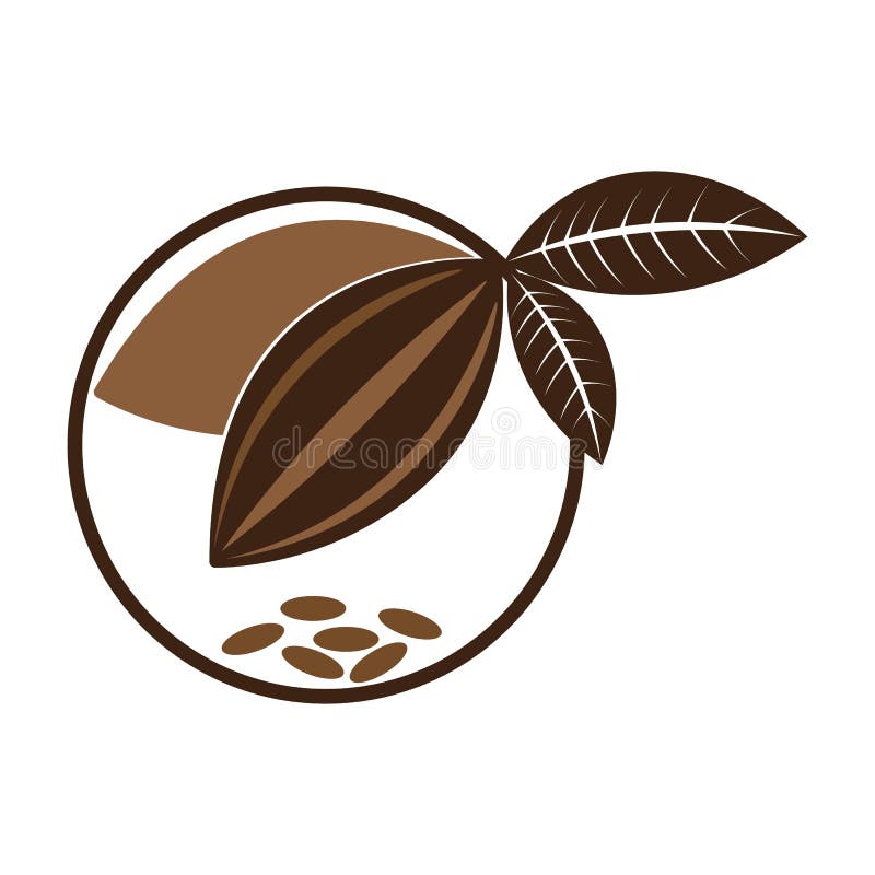Cocoa, Cocoa Bean Logo Vector Stock Vector - Illustration of tree ...