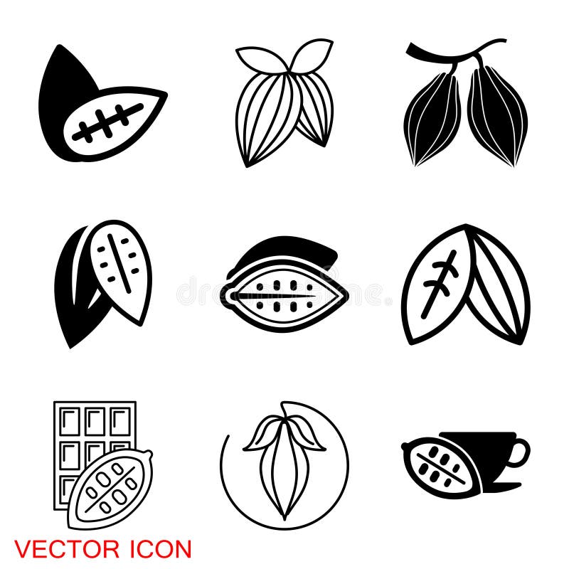 Cocoa Icon, Chocolate with Marshmallows Symbol Sign and Button Stock ...