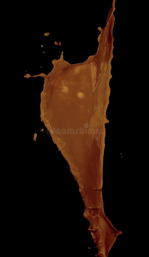 Cocoa Milk Splash on the White Background Stock Image - Image of liquid ...
