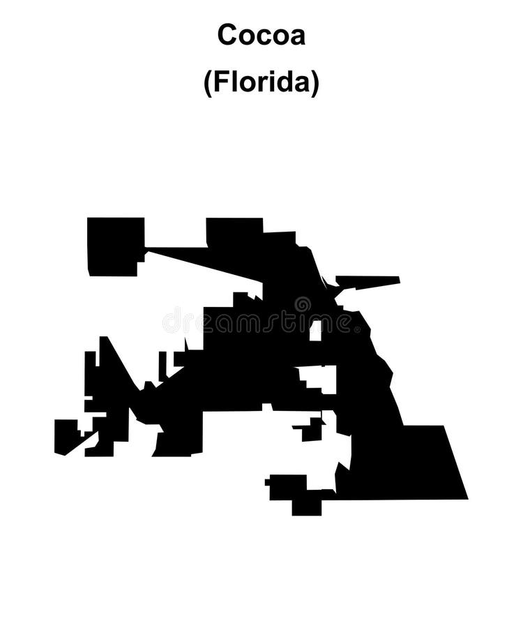 Cocoa outline map stock vector. Illustration of boundary - 357249516
