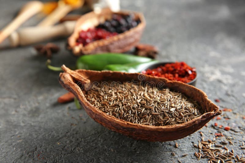 Cumin Seeds on White Background Stock Photo - Image of flavor, white ...