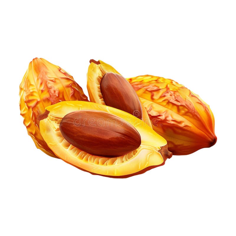 Cocoa Pods on Transparent Background - Ai Generated Stock Illustration ...