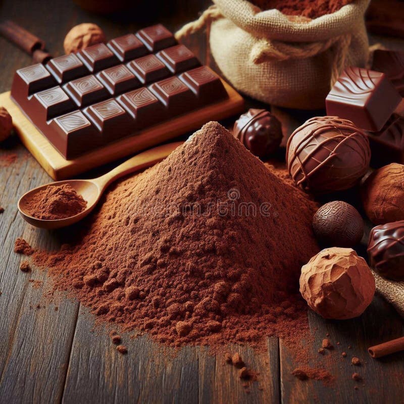 Cocoa powder stock image. Image of sweetness, cuisine - 324616321