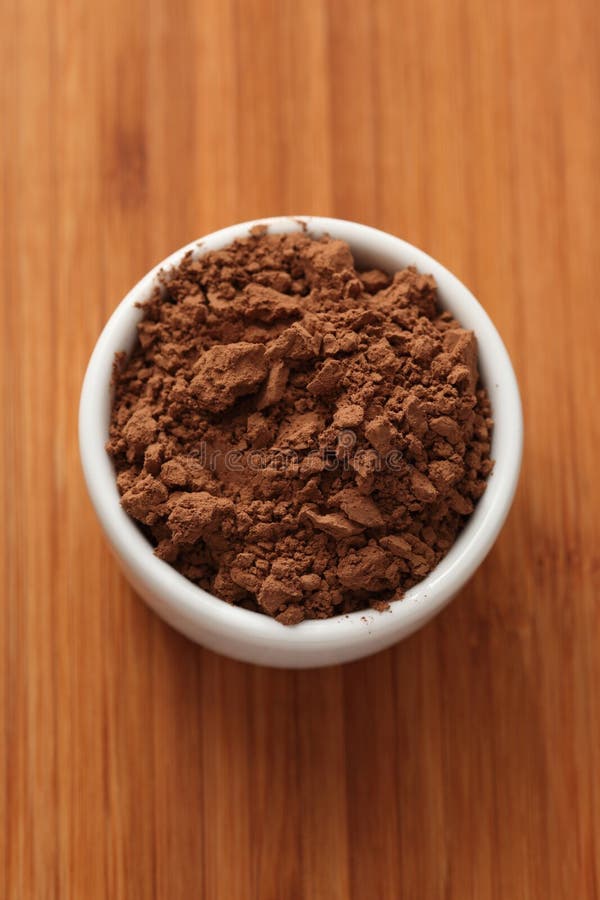 Cocoa powder in a bowl stock image. Image of cocoa, ingredient - 45079757