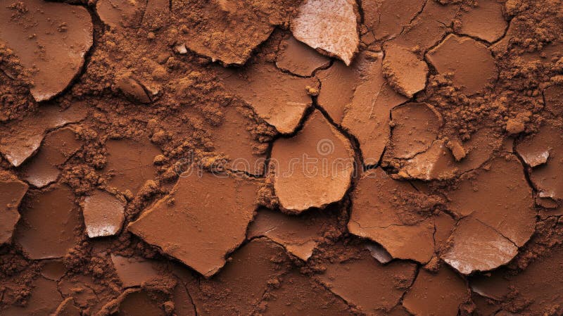 Cocoa Powder Texture Abstract Background Stock Image - Image of cracked ...