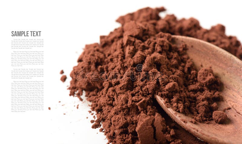 Cocoa powder stock image. Image of cooking, tasty, chocolate - 68134743