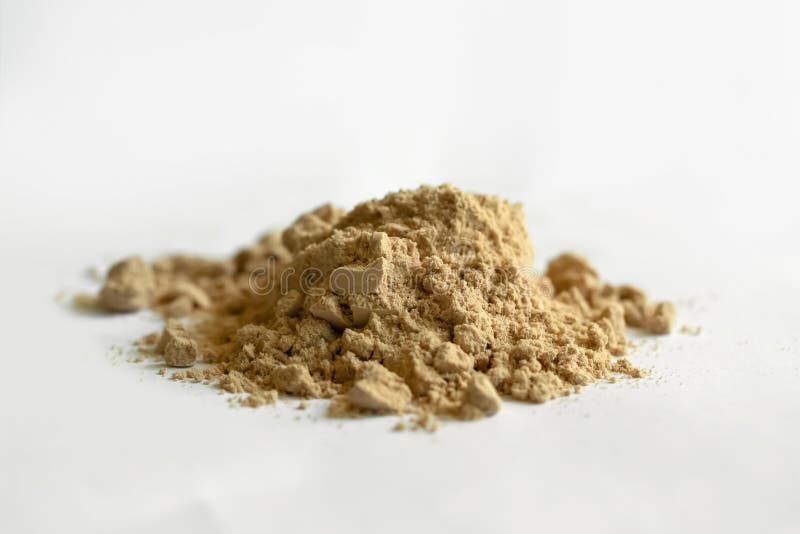 Cocoa Protein Powder Over the White Background Stock Image - Image of ...