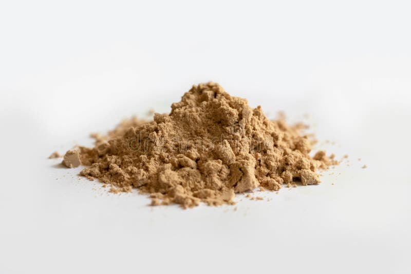 Cocoa Protein Powder Over the White Background Stock Photo - Image of ...