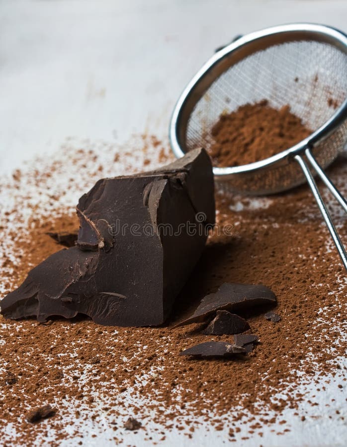 Cocoa Solids and Cocoa Powder. Stock Image - Image of powder, dust ...