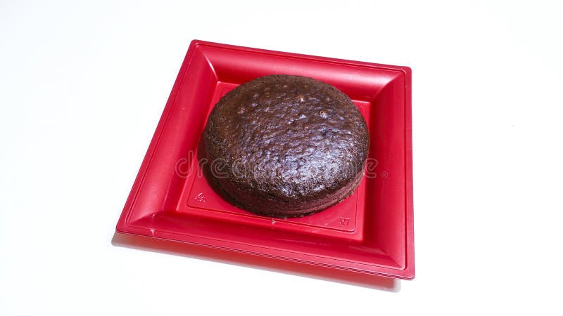 Cocoa sponge cake stock image. Image of cake, sugar, fork - 82167579