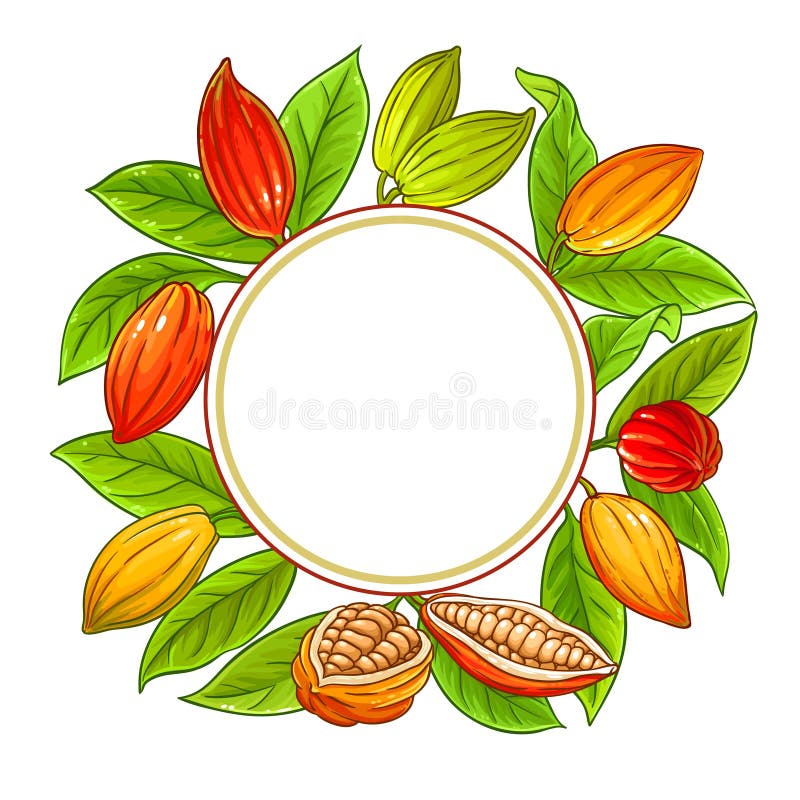 Cocoa vector frame stock vector. Illustration of cocoa - 140559245