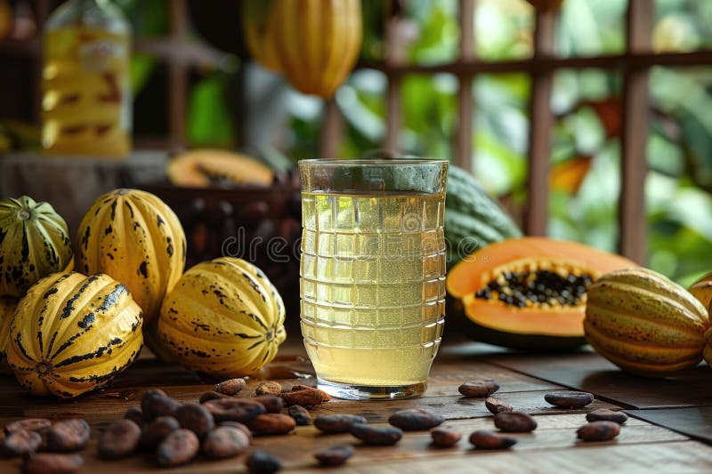 Cocoa Water is a New Trend among Alternative Drinks. Stock Image ...