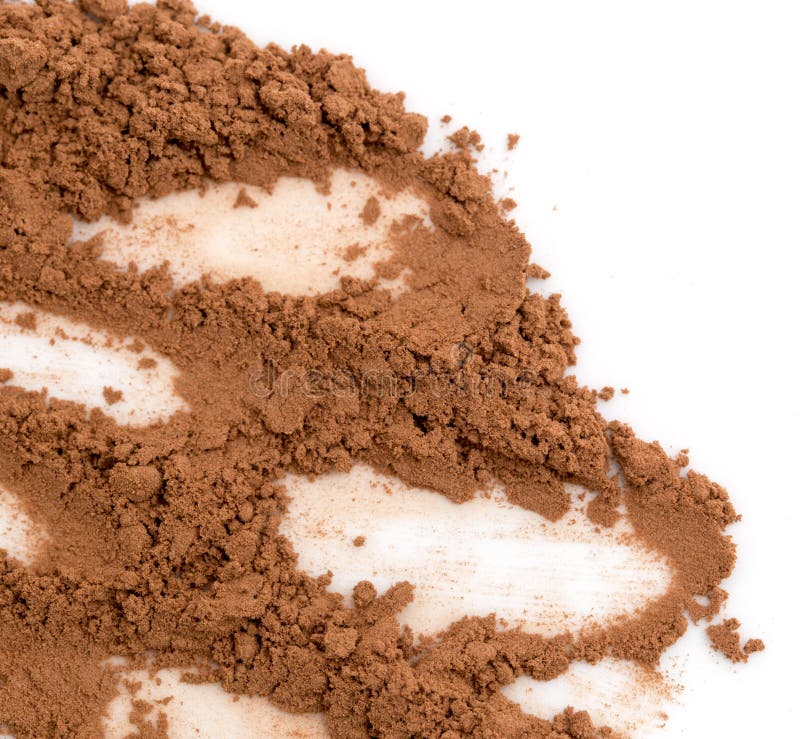 Cocoa on white background stock photo. Image of brown - 105156320