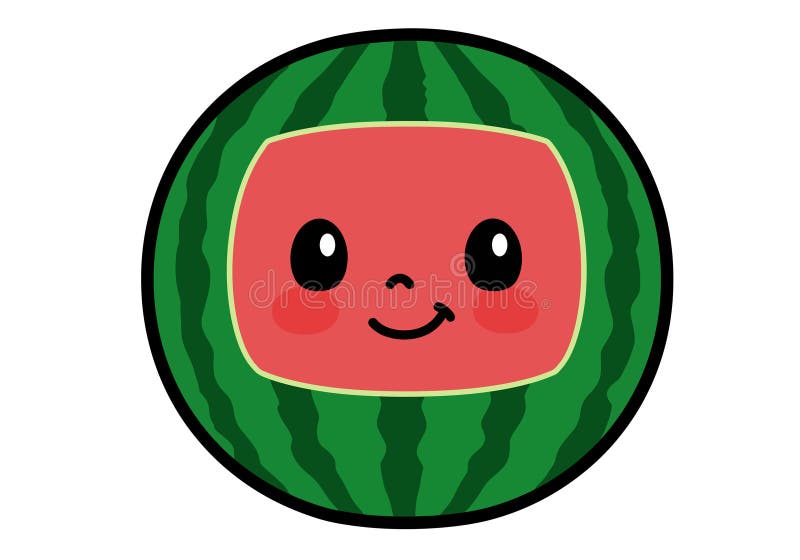 Cocomelon Watermelon Clipart Stock Vector - Illustration of character ...