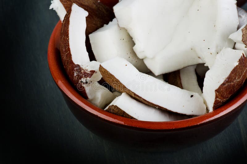 Coconut stock image. Image of coconut, broken, delicate - 24934595