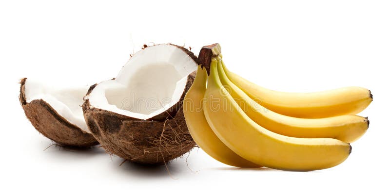 Coconut And Bananas Royalty Free Stock Photos - Image: 25132388