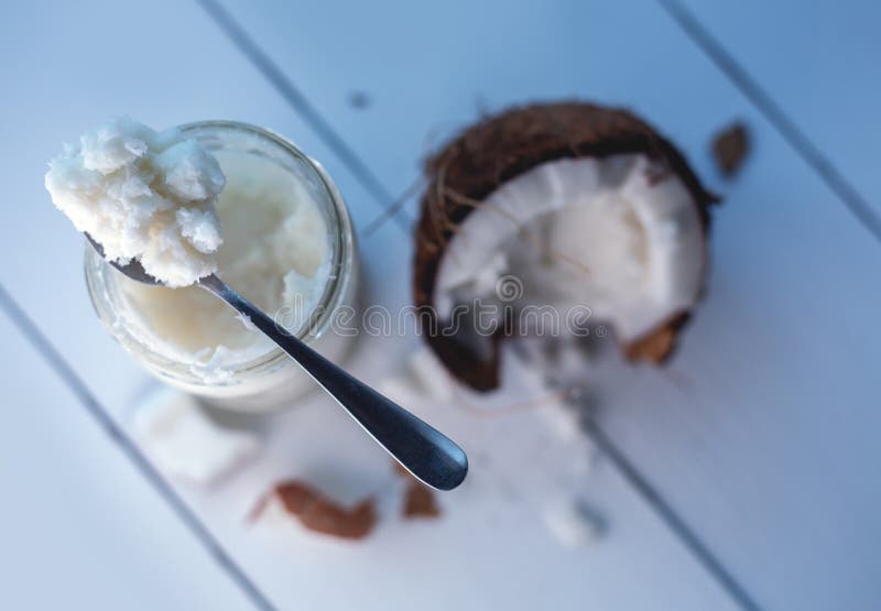 Coconut butter stock image. Image of organic, beauty - 141644513