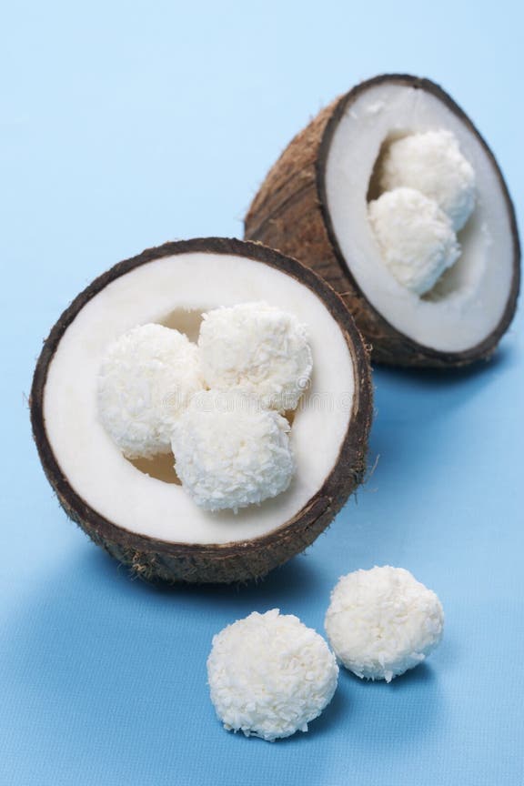 Coconut candies stock image. Image of confectionery, elegant - 18270915