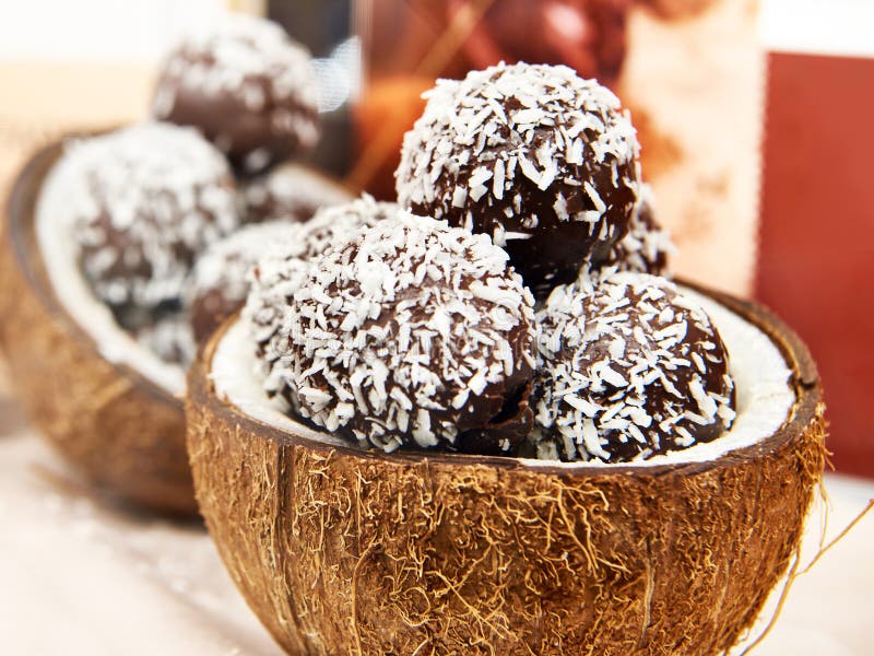 Coconut Candy on the Counter in Store Stock Image - Image of showcase ...