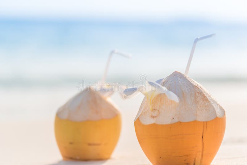 Ready To Drink Coconut Cocktail Stock Photo - Image of bathe, natural ...
