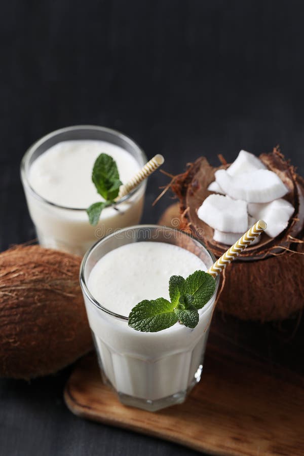 Coconut cocktail stock image. Image of fresh, coco, milk - 88422775