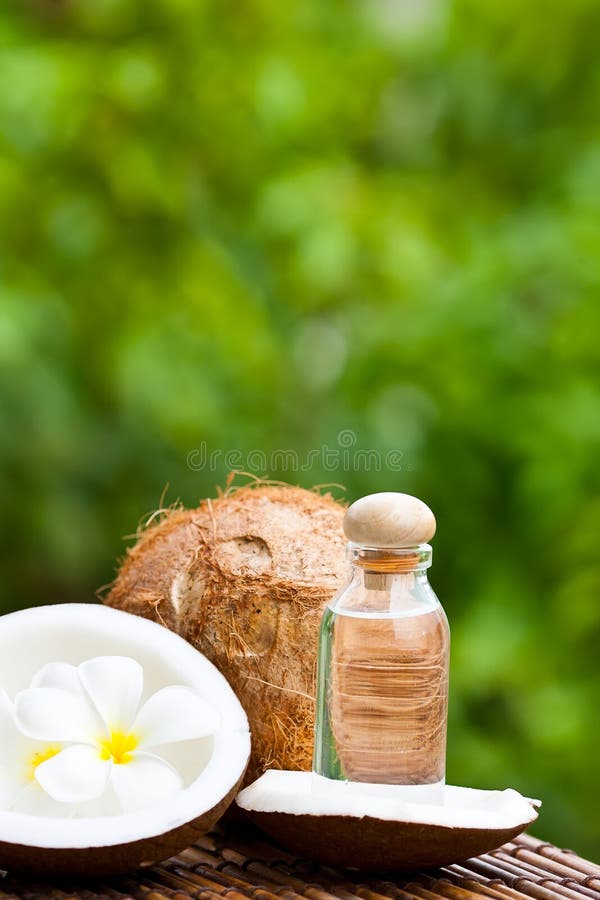 Coconut and coconut oil stock image. Image of organic - 21262577