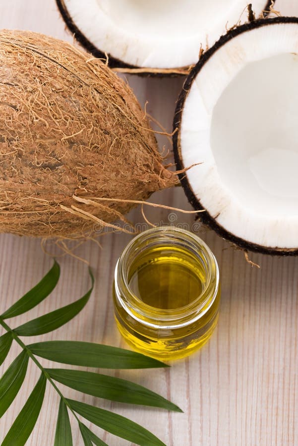 Coconut and coconut oil stock image. Image of wellbeing - 40867441