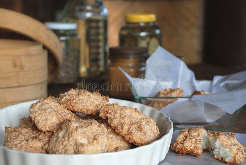 Coconut cookie stock image. Image of break, party, butter - 36469225