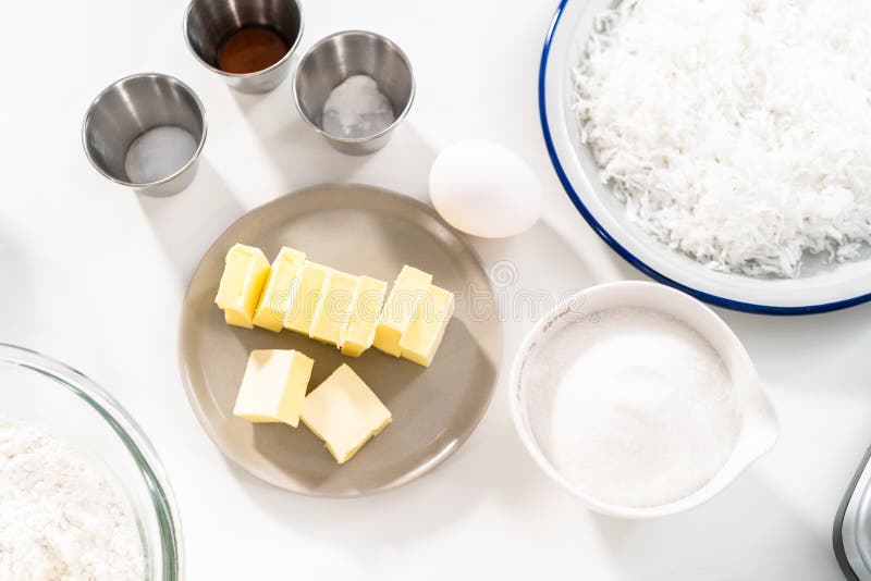 Coconut cookies stock photo. Image of pastry, yellow - 271898056