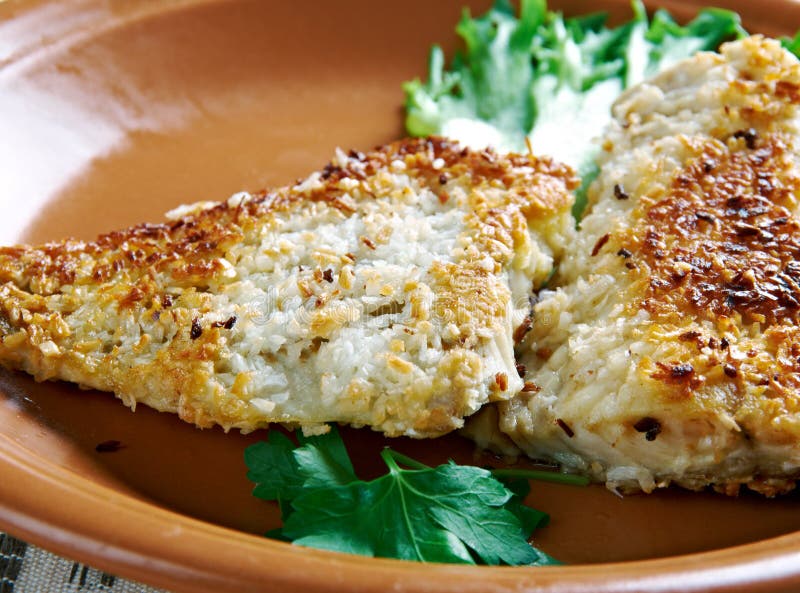 Coconut Crusted Fish stock image. Image of spices, fish - 63768907