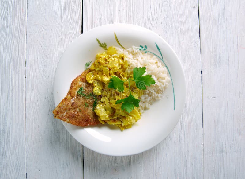 Coconut Fish Curry stock image. Image of african, fish - 62916231