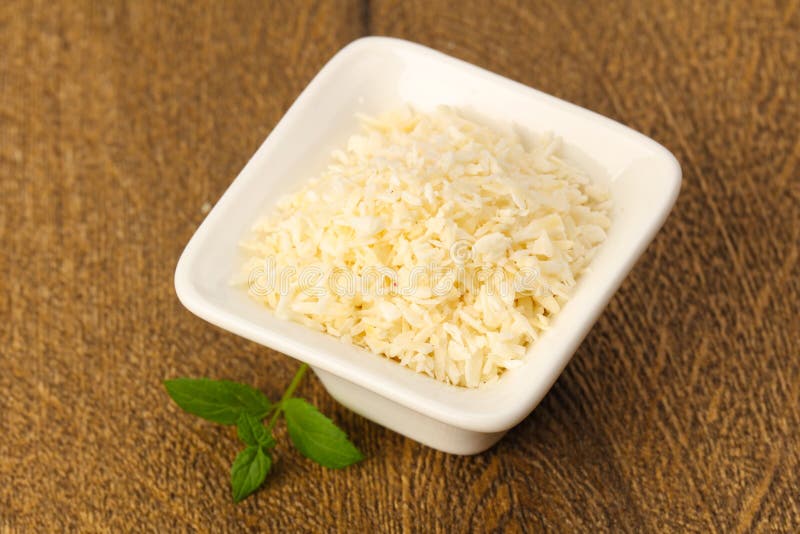 Coconut flakes stock photo. Image of coco, bowl, healthy - 111968688