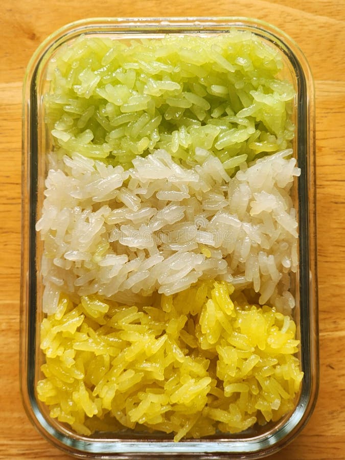Coconut Flavored Sticky Rice Stock Photo - Image of vegetable, produce ...