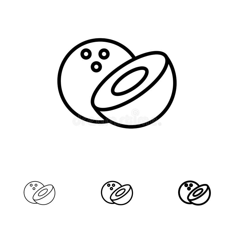 Coconut, Food Blue Business Logo and Business Card Template. Front and ...