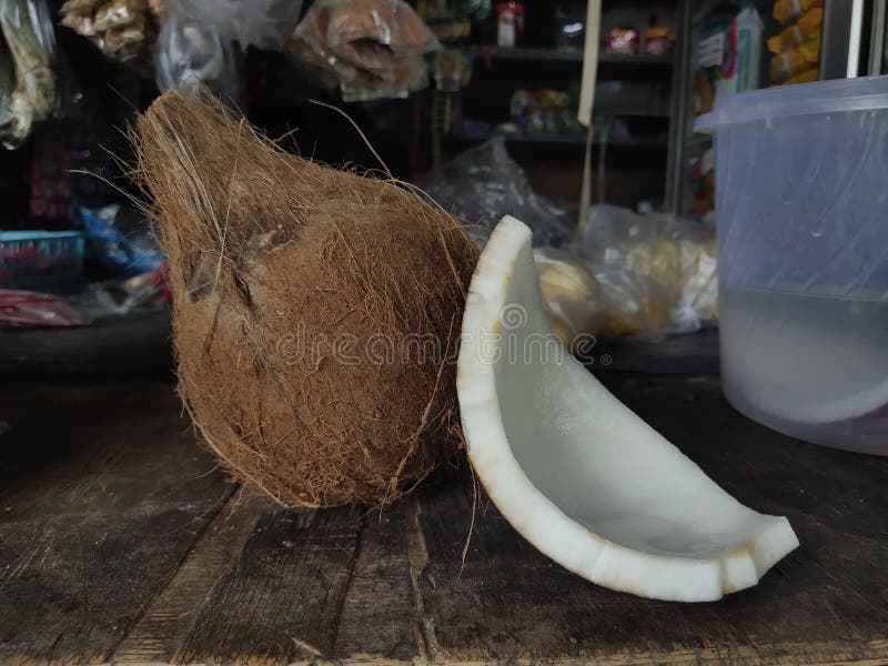 Coconut Fruit is Made for Cooking Foods with Coconut Milk Stock Photo ...