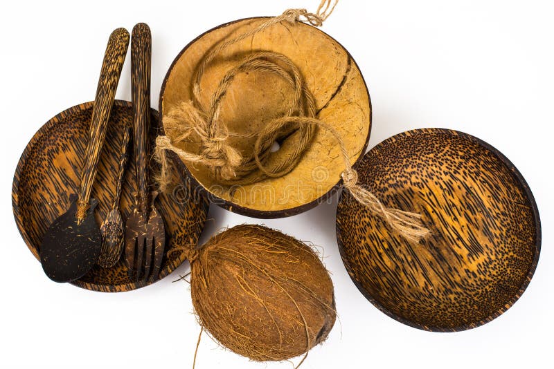 Coconut and Handmade Products from it Stock Image - Image of natural ...