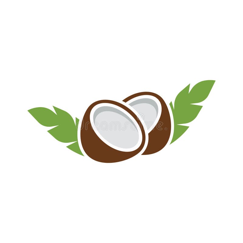 Coconut icon stock vector. Illustration of summer, icon - 348022245