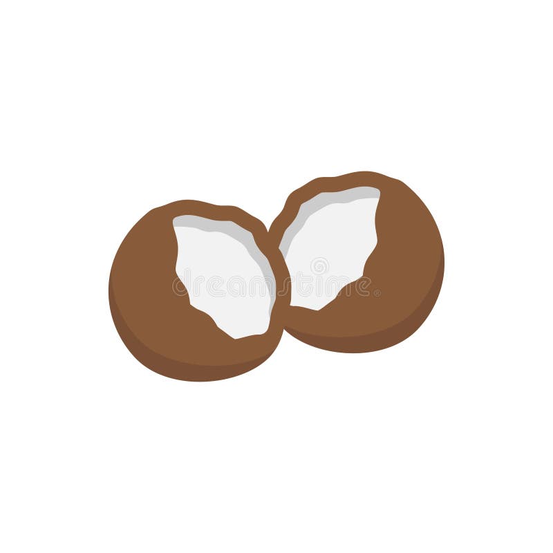 Coconut Icon Design Template Vector Isolated Illustration Stock Vector ...